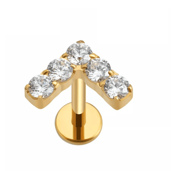 Piercing flat chevron - Livraison offerte