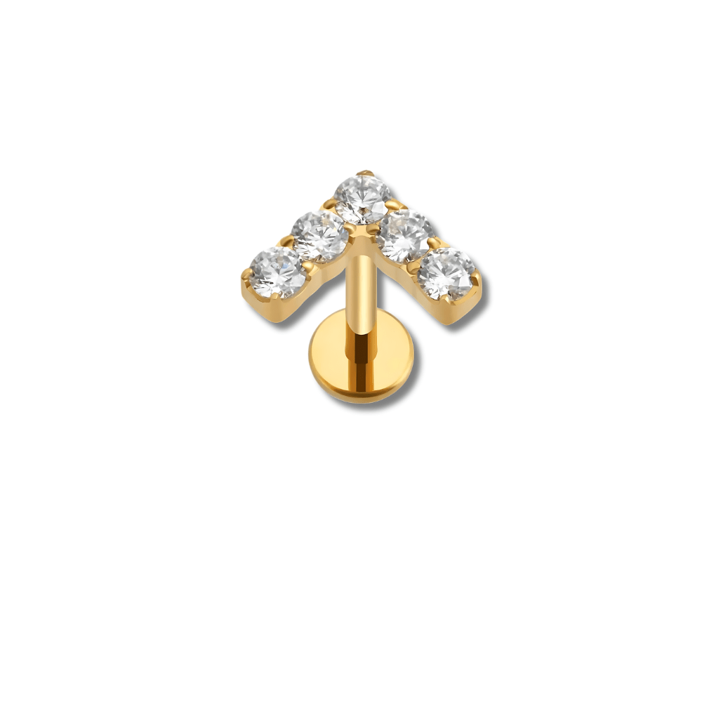 Piercing flat chevron - Livraison offerte
